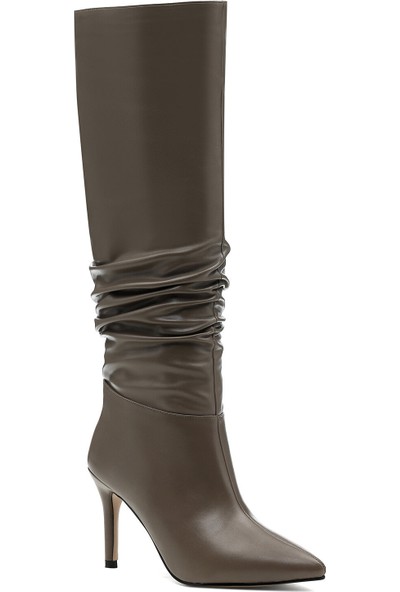 Nine West Hofel 1pr Vizon Kadın Topuklu Çizme