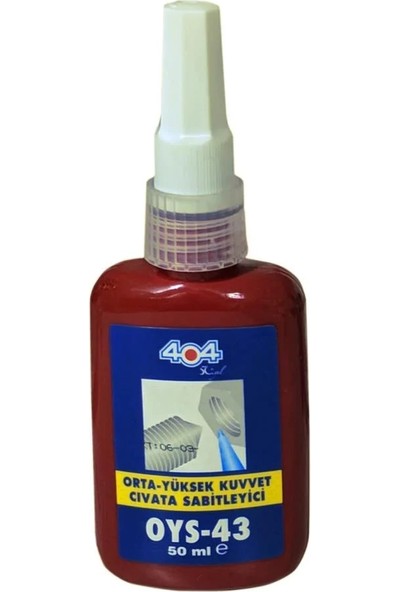 Proithalat 404 Civata Sabitleyici Orta Yüksek Mukavemet OYS43 50 ml
