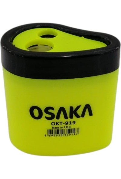 Osaka Çift Hazneli Damla Şekilli Kalemtraş Sarı