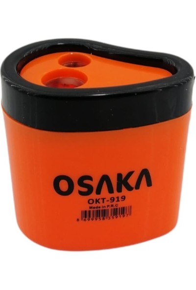 Osaka Çift Hazneli Damla Şekilli Kalemtraş Turuncu Osaka Çift Hazneli Damla Şekilli Kalemtraş Turuncu