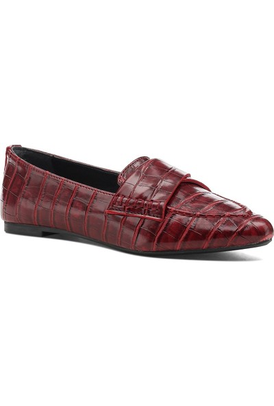 Melcont2 1pr Bordo Kadın Loafer