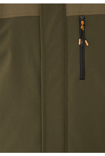 Mavi Kapüşonlu Haki Kaban