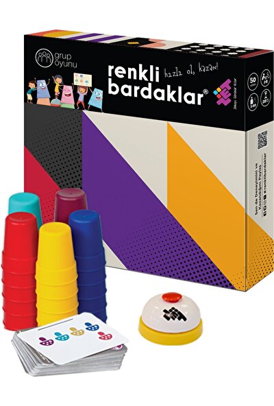 Zet Zeka Renkli Bardaklar Oyunu 3+ Yaş 50 Kart - 5 Oyuncu Zet Zeka Renkli Bardaklar Oyunu 3+ Yaş 50 Kart - 5 Oyuncu