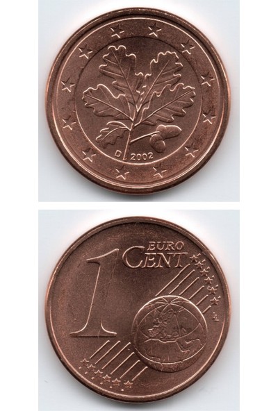 Benim Koleksiyonum Almanya, 1 Euro Cent 2002, Çil Benim Koleksiyonum Almanya, 1 Euro Cent 2002, Çil
