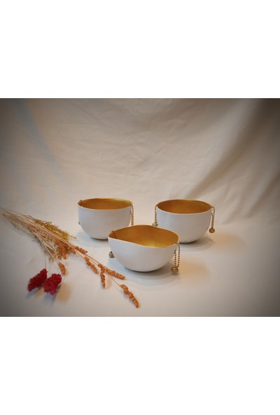 Süreyya Art Design Dekoratif Seramik Üçlü Kase Süreyya Art Design Dekoratif Seramik Üçlü Kase
