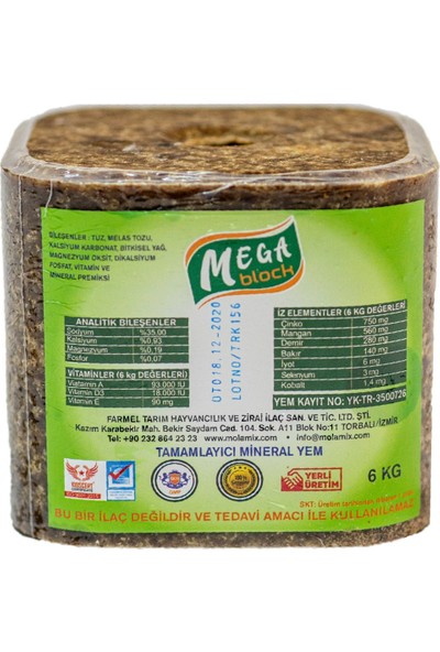 Farmel Tarım Mega Block 6kg 2 Adet