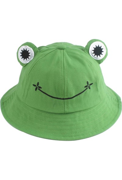 Lovoski Kız Çocuklar Için Sevimli Kurbağa Kova Şapka (Yurt Dışından)