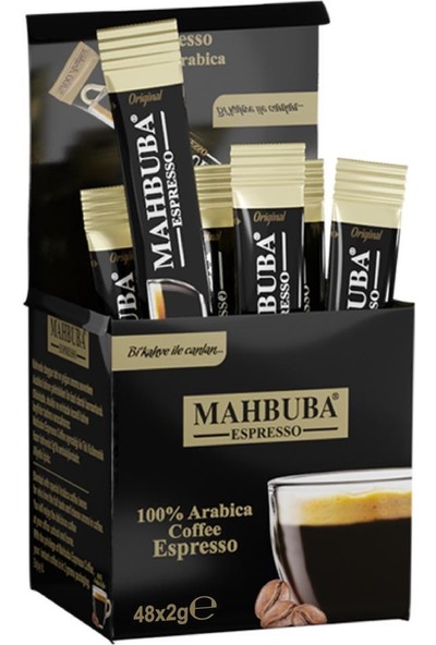 Mahbuba Espresso Bi Kahve ile Canlan 48x2gr Mahbuba Espresso Bi Kahve ile Canlan 48x2gr