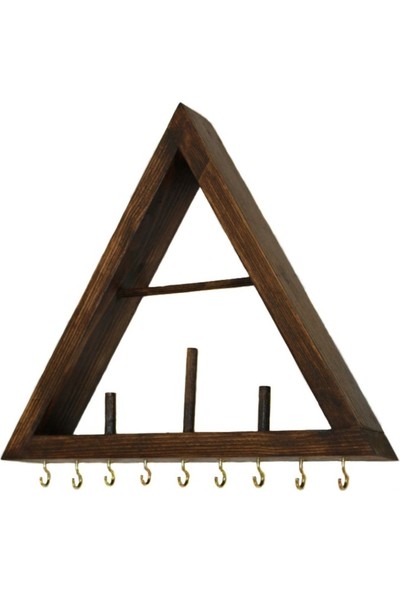 Capra Project Üçgen Dekoratif Ahşap Takılık