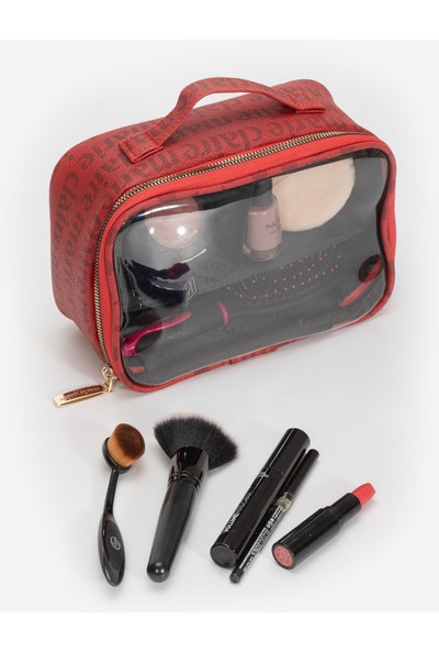 Marie Claire Bordo Kadın Makyaj Çantası Scarlett MC222111279 Marie Claire Bordo Kadın Makyaj Çantası Scarlett MC222111279