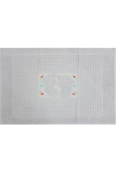 Özdilek Seral Havlu Ayak Izli Paspas Nakışlı Gri Özdilek Seral Havlu Ayak Izli Paspas Nakışlı Gri