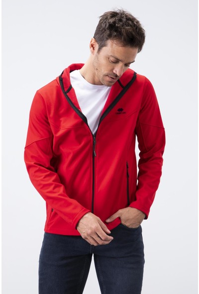 Tommylife Kırmızı Erkek Fermuarlı Kapüşonlu Su ve Rüzgar Geçirmez Softshell Mont - 88051 Tommylife Kırmızı Erkek Fermuarlı Kapüşonlu Su ve Rüzgar Geçirmez Softshell Mont - 88051