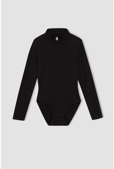 DeFacto Kız Çocuk Regular Fit Balıkçı Yaka Yılbaşı Temalı Uzun Kollu Çıtçıtlı Body V6362A621WN DeFacto Kız Çocuk Regular Fit Balıkçı Yaka Yılbaşı Temalı Uzun Kollu Çıtçıtlı Body V6362A621WN