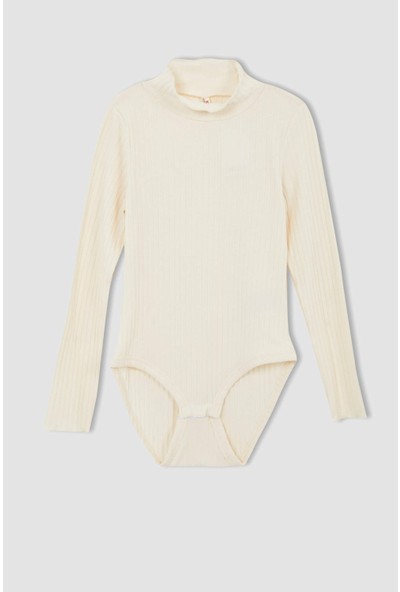 DeFacto Kız Çocuk Regular Fit Balıkçı Yaka Yılbaşı Temalı Uzun Kollu Çıtçıtlı Body V6362A621WN DeFacto Kız Çocuk Regular Fit Balıkçı Yaka Yılbaşı Temalı Uzun Kollu Çıtçıtlı Body V6362A621WN