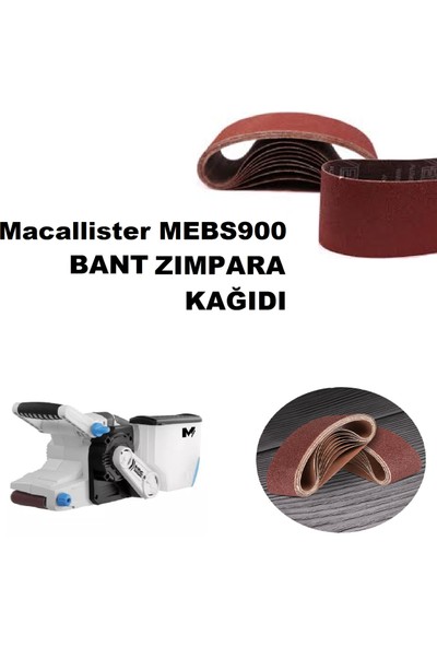 Nipower Mac Allister MSBS900 Uyumlu Tank Zımpara Kağıdı 8 Parça