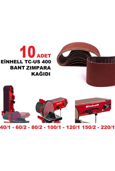Nipower Einhell Tc Us 400 Uyumlu Bant Zımpara Kağıdı 10 Parça Nipower Einhell Tc Us 400 Uyumlu Bant Zımpara Kağıdı 10 Parça