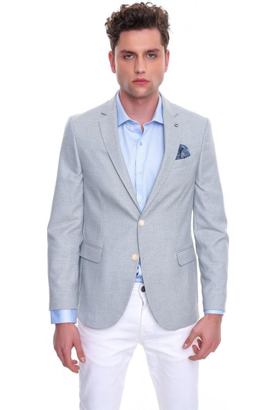 Morven 21YS002009 Erkek Gri Desenli Ceket Morven 21YS002009 Erkek Gri Desenli Ceket