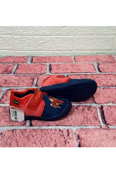 Gezer 03086 Laci-Kırmızı Polarlı Erkek Çocuk Panduf