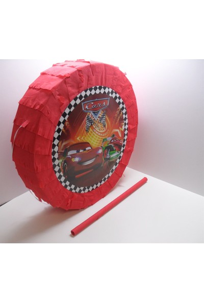 Dipak Cars (Şimşek Mcqueen) Arabalar Karakter Pinyata + Sopa Dipak Cars (Şimşek Mcqueen) Arabalar Karakter Pinyata + Sopa