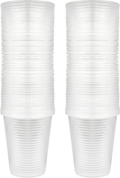 Kitchen Express Plastik Şeffaf Otomat Bardak 100'LÜ