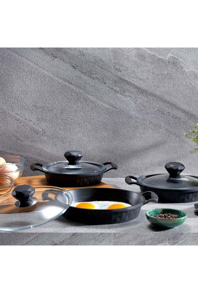 Schafer Wesen Döküm Sahan Seti 6 Parça Schafer Wesen Döküm Sahan Seti 6 Parça