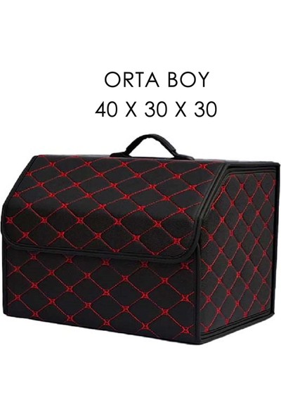 Great Master Katlanabilir Deri Araç Oto Bagaj Çantası Düzenleyici Organizer Eşya Düzenleme Çantası