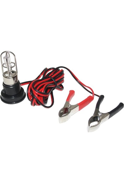 Techmaster Araç Oto Seyyar Kıskaçlı Montaj Lambası Mıknatıslı