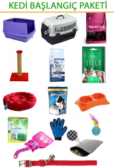 Maskot Yakut Kedi Başlangıç Bakım Seti - 15 Parça
