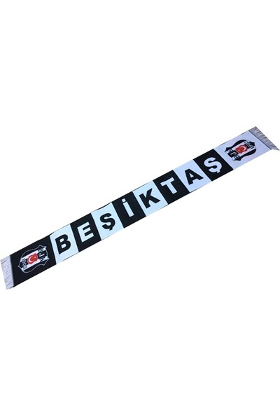 Beşiktaş Lisanslı Dokuma Kaşkol Beşiktaş Yazılı Atkı