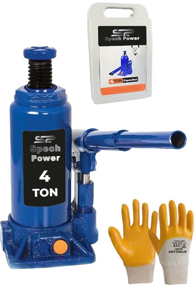 Spech Power ATS-5904 Hidrolik 4 Ton Araç Kaldırma Krikosu Taşıma Çantalı Şişe Kriko Spech Power ATS-5904 Hidrolik 4 Ton Araç Kaldırma Krikosu Taşıma Çantalı Şişe Kriko
