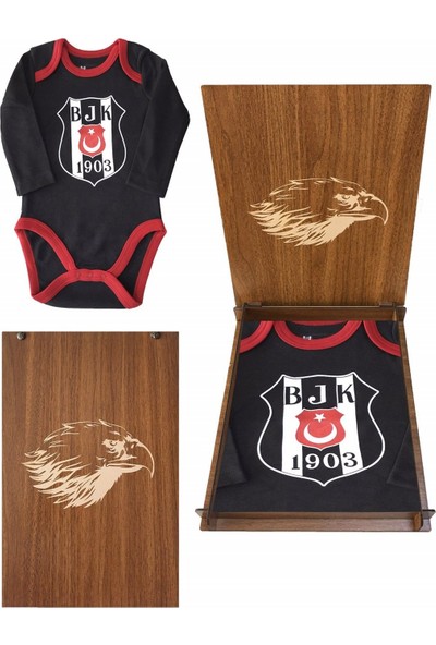 Beşiktaş Bebek Uzunkol Body Siyah Lisanslı Arma Logolu-Hediye Kartal Ahşap Kutulu Beşiktaş Bebek Uzunkol Body Siyah Lisanslı Arma Logolu-Hediye Kartal Ahşap Kutulu