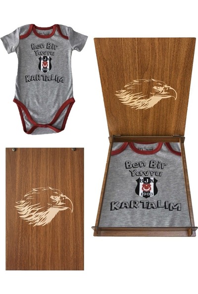 Beşiktaş Bebek Kısa Kol Body Gri Yazı ve Logolu Beşiktaş Bebek Kısa Kol Body Gri Yazı ve Logolu