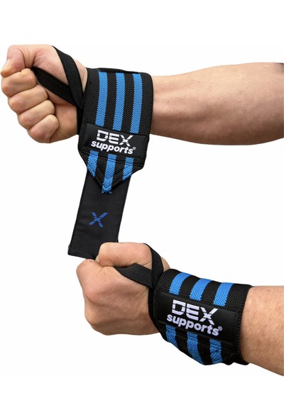 Dex Supports Wrist Wraps Mavi Siyah 2'li Paket Dex Supports Wrist Wraps Mavi Siyah 2'li Paket