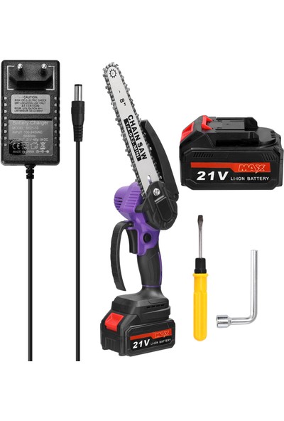 Mbw 21V 8 Inç Taşınabilir Elektrikli Budama Testeresi - Gümüş (Yurt Dışından) Mbw 21V 8 Inç Taşınabilir Elektrikli Budama Testeresi - Gümüş (Yurt Dışından)