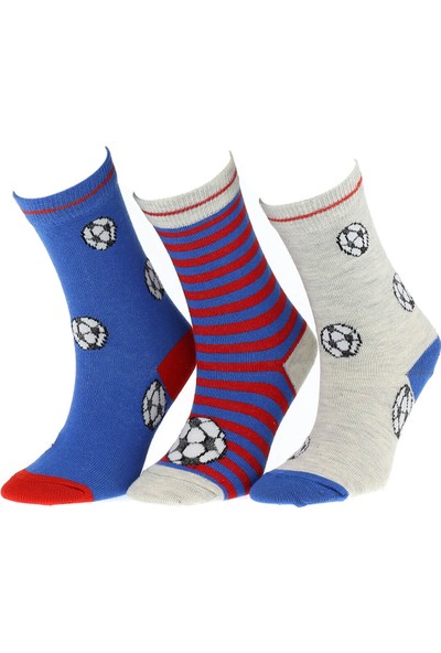 Polaris Football 3 Lu Skt-B 1pr Mavi Erkek Çocuk Soket Çorap