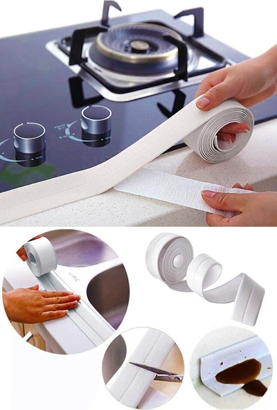 Yayke Su Sızdırmaz Geçirmez Bant Lavabo Küvet Kenar Bandı Küvet Duş