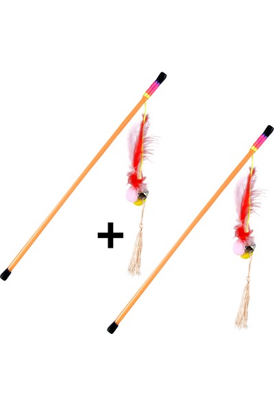 X-Perk Zilli Kedi Oynatma Oltası 2'li Set Mor ve Pembe Renk