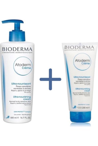 Bioderma Atoderm Cream 500 Ml+Bioderma Atoderm Cream Tube 200 ml Bioderma Atoderm Cream 500 Ml+Bioderma Atoderm Cream Tube 200 ml