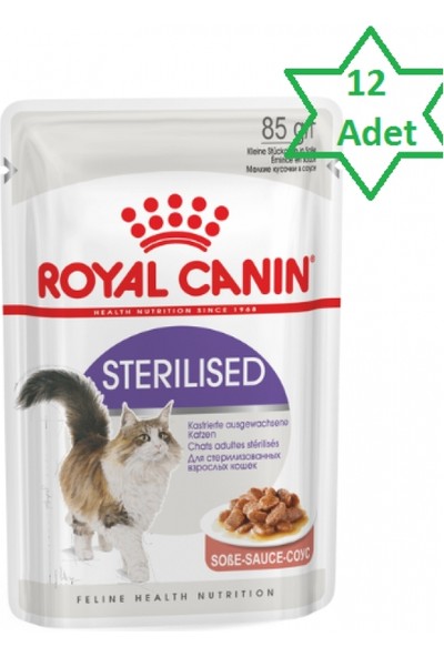 Royal Canin Sterilised Gravy Kısırlaştırılmış Kedi Konservesi 12 Adet Royal Canin Sterilised Gravy Kısırlaştırılmış Kedi Konservesi 12 Adet