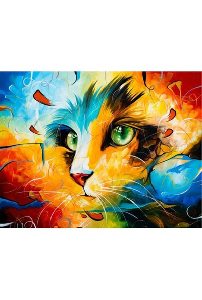 Kedi Portre 2 Sayılarla Boyama Seti Kedi Portre 2 Sayılarla Boyama Seti