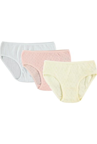 Civil Girls Kız Çocuk 3'lü Külot Set 2-10 Yaş Sarı