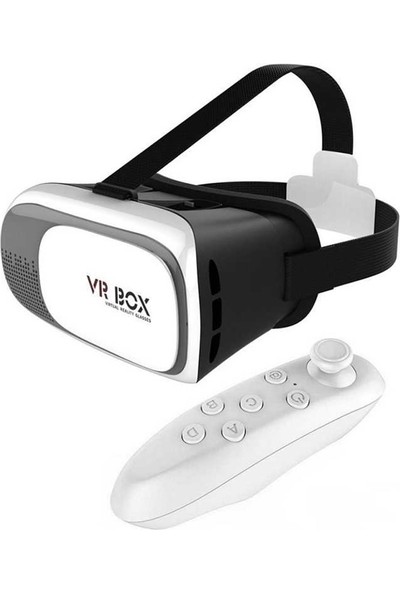 Zore Vr Box Vr-01 3D Kumandalı Sanal Gerçeklik Gözlüğü - Beyaz Zore Vr Box Vr-01 3D Kumandalı Sanal Gerçeklik Gözlüğü - Beyaz