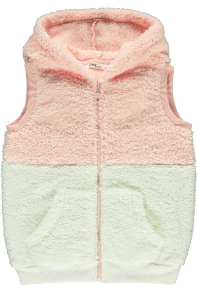 Civil Girls Kız Çocuk Kapüşonlu Yelek 6-9 Yaş Açık Somon Civil Girls Kız Çocuk Kapüşonlu Yelek 6-9 Yaş Açık Somon