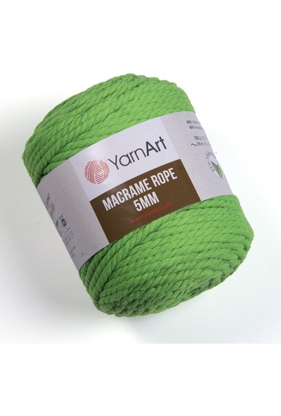 Yarnart Macrame Rope 5 mm - Makrome El Örgü Ipi - 802 Yarnart Macrame Rope 5 mm - Makrome El Örgü Ipi - 802