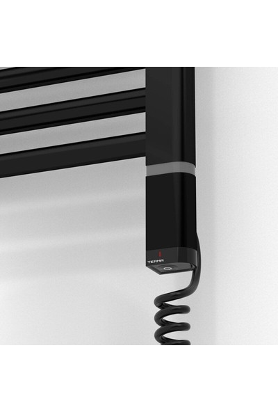 Radiva Haiti Elektrikli Havlupan 200 Watt 400 x 800 cm Düz Mat Siyah (Oned On/off Termostatlı) Sağ