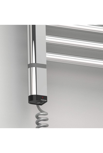 Radiva Haiti Elektrikli Havlupan 300 Watt 600 x 1100 cm Düz Krom (Oned On/off Termostatlı) Sol