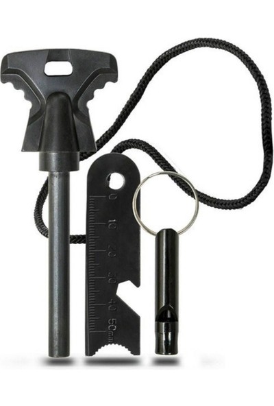 Tecimevi Survival Ateş Başlatıcı Magnezyum Çubuk Taş Hayatta Kalma Kiti Tecimevi Survival Ateş Başlatıcı Magnezyum Çubuk Taş Hayatta Kalma Kiti