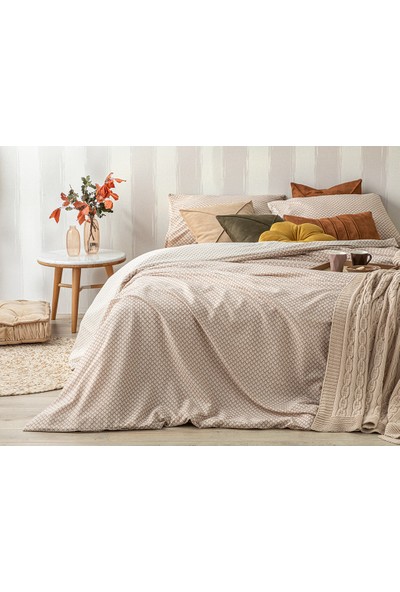 English Home Petit Florets Kolay Ütülenir Tek Kişilik Nevresim Takımı 160X220 cm Kahve