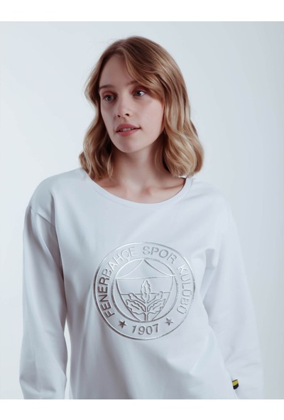 Fenerium Kadın Tribün Sırt Detaylı Sweat