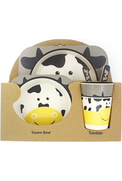 Sakuraa 5 Parça Bambu Çocuk Sofra Seti (Yurt Dışından)